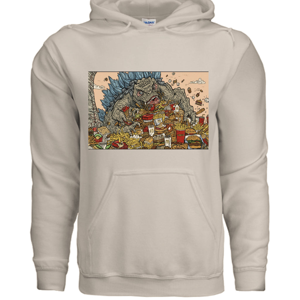 iGod-Zilla Eat- Heavy Blend Hoodie 50/50 – SATX